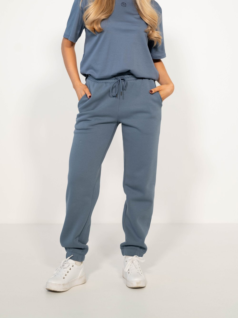 MSCH Copenhagen Ethella Sweatpants - Blå | Getinspired.no