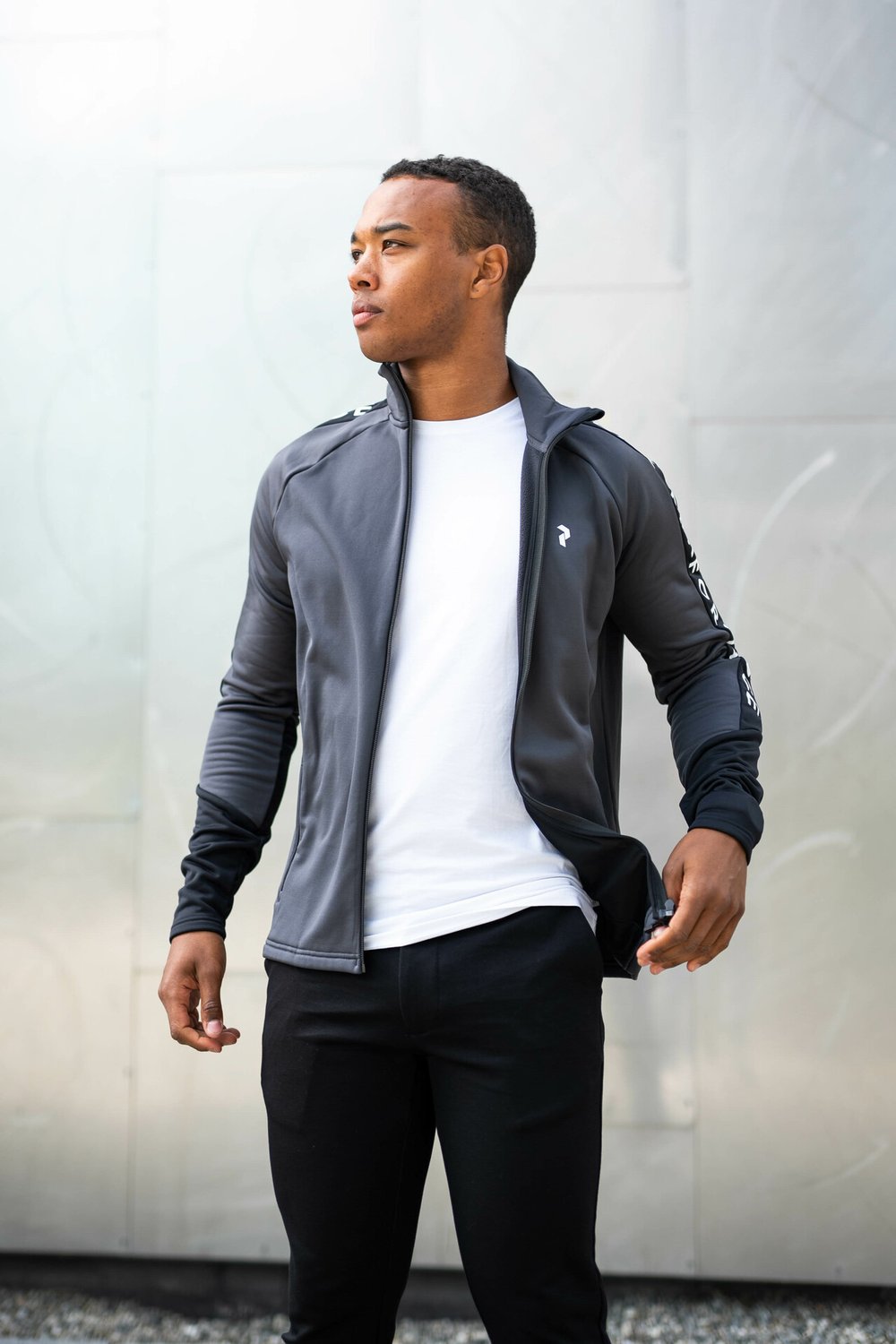 Peak Performance Rider Mid Zip Jacket - Grå | Getinspired.no