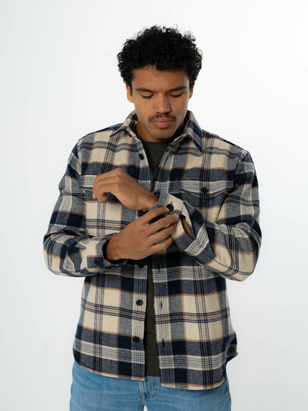 Selected Homme Loose Mason-Pablo Long Sleeve Overshirt - Flerfarget ...