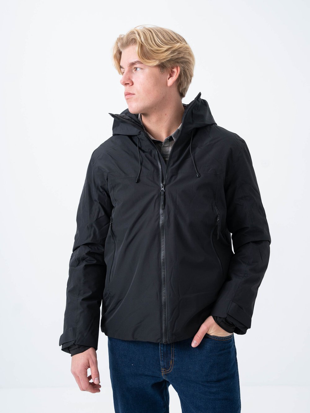 Jack and Jones Summit Padded Shell Jacket - Sort | Getinspired.no