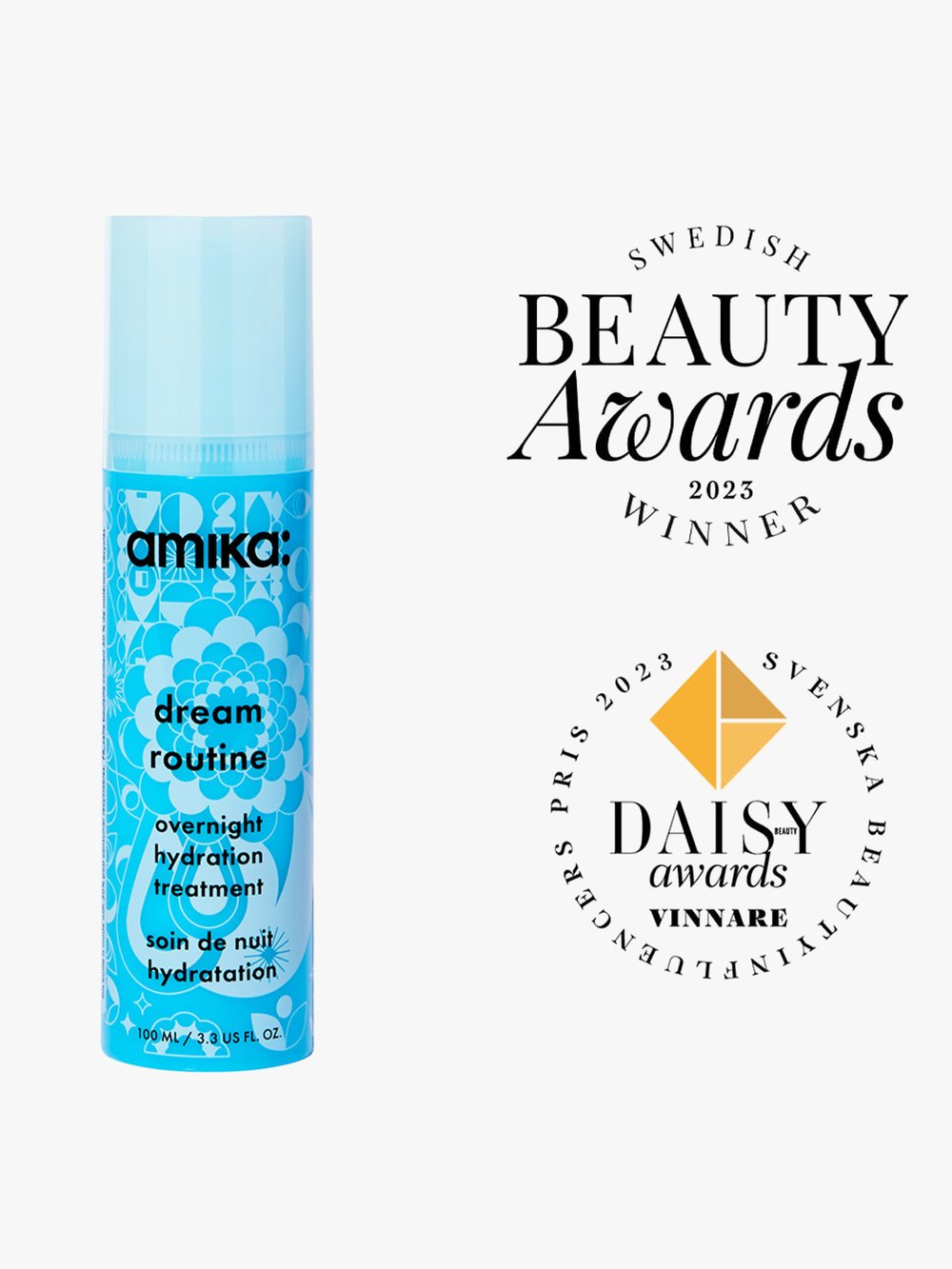 Amika Dream Routine Overnight Hydration Mask 100 ml - Flerfarget ...