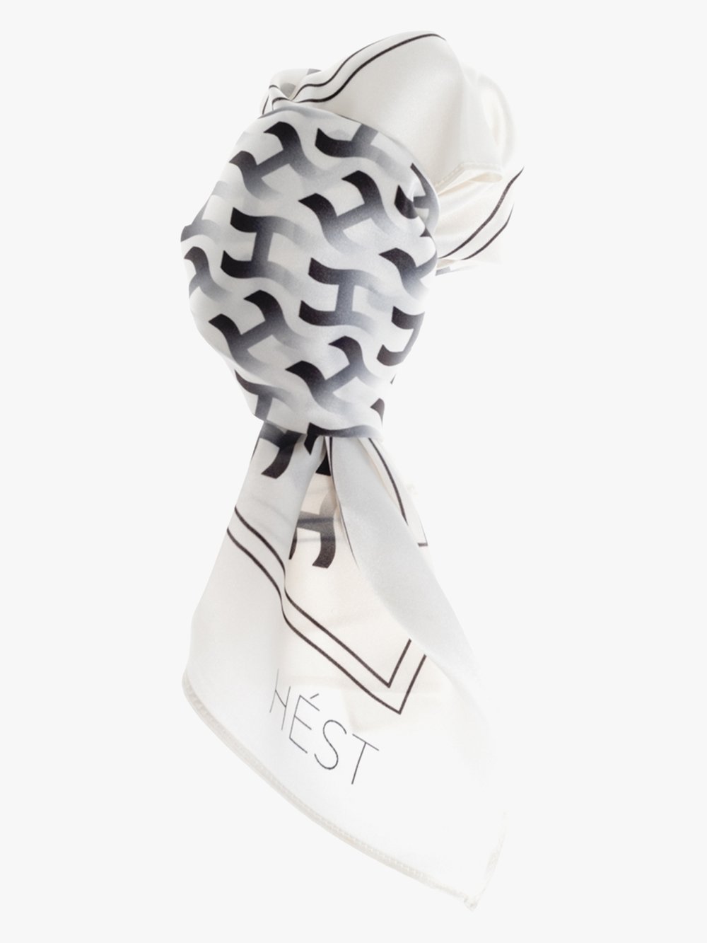 Hést Frøya Silk Scarf Small - Hvit | Getinspired.no