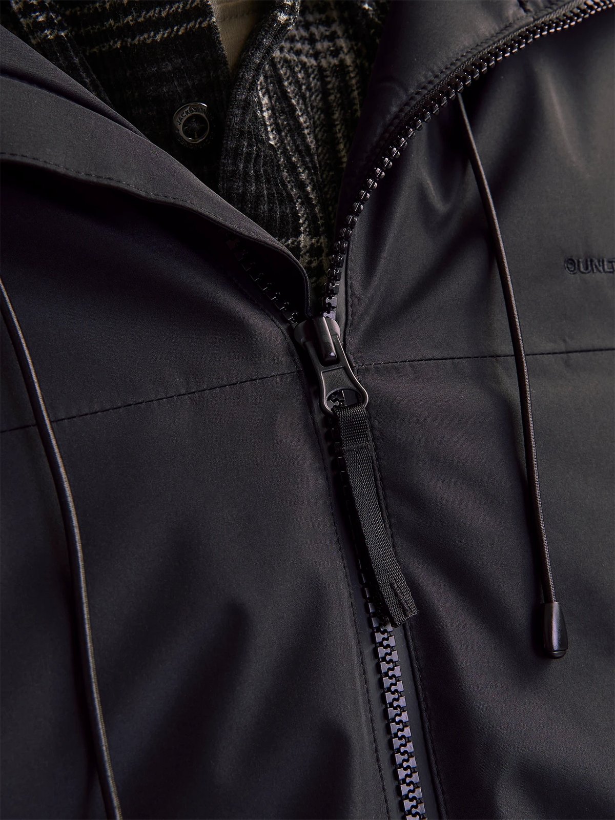 Jack and Jones Summit Padded Shell Jacket - Sort | Getinspired.no