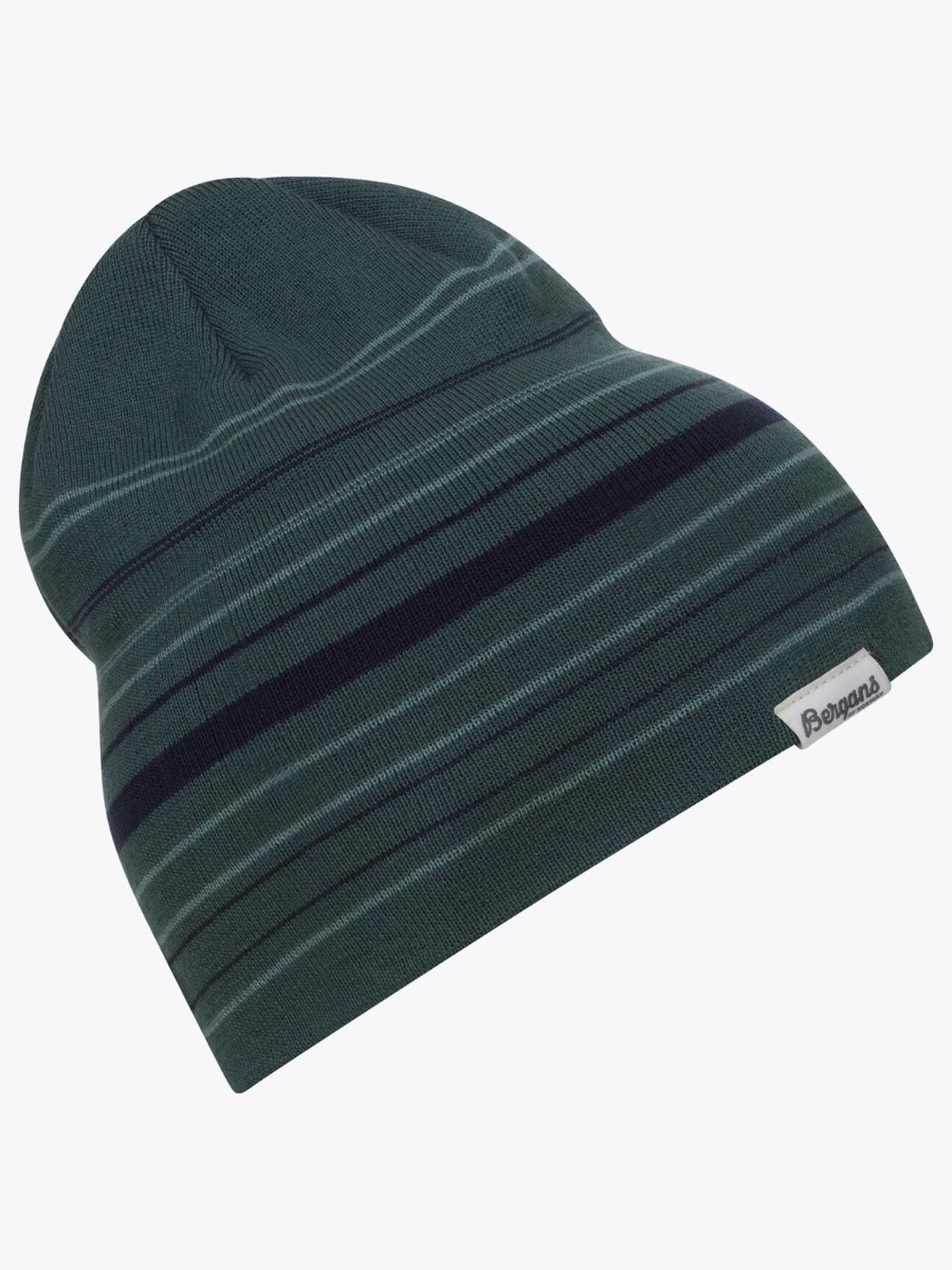 Bergans Striped Beanie - Grønn | Getinspired.no