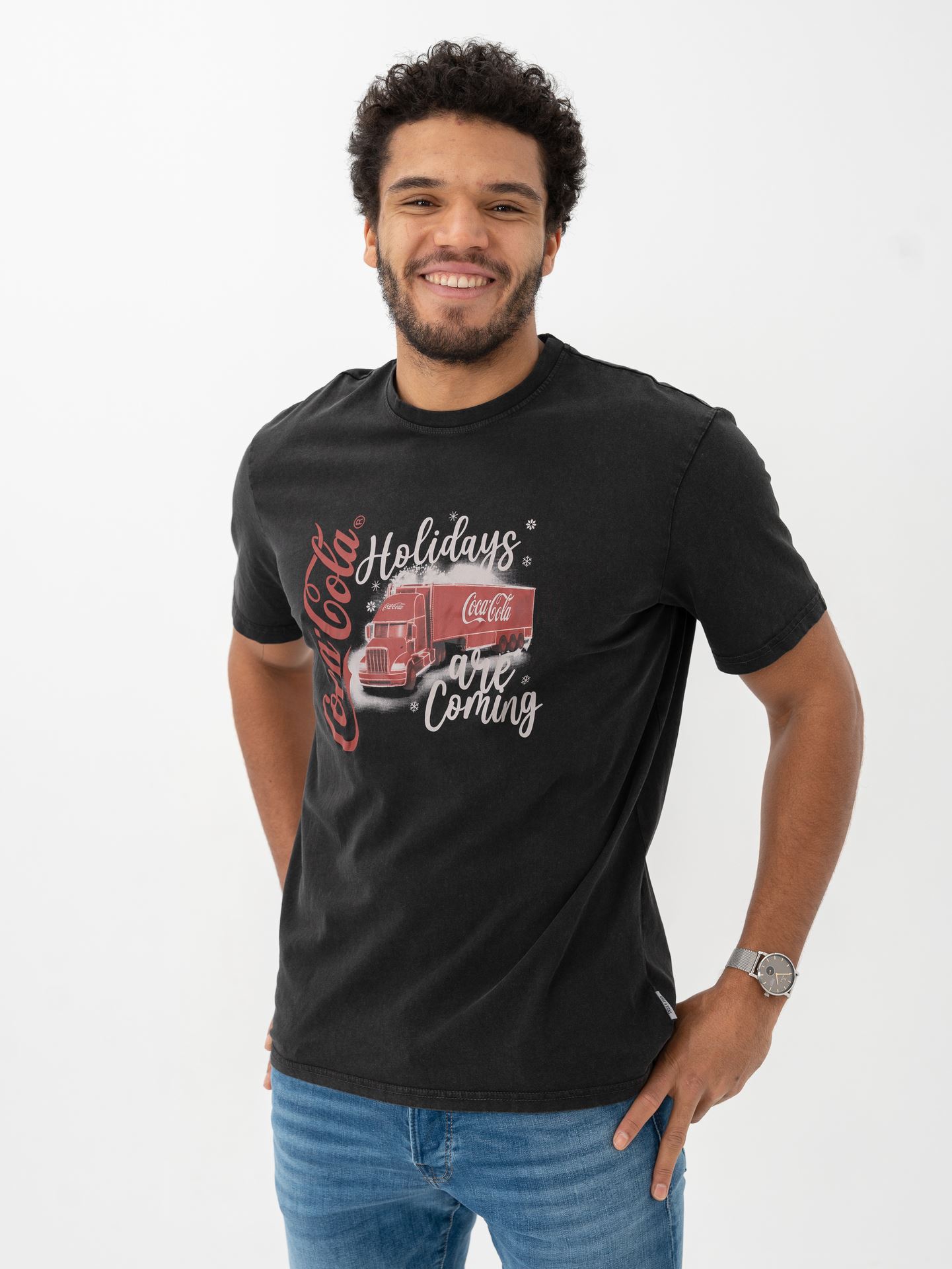 Only & Sons Cola Regular Short Sleeve Tee - Sort | Getinspired.no