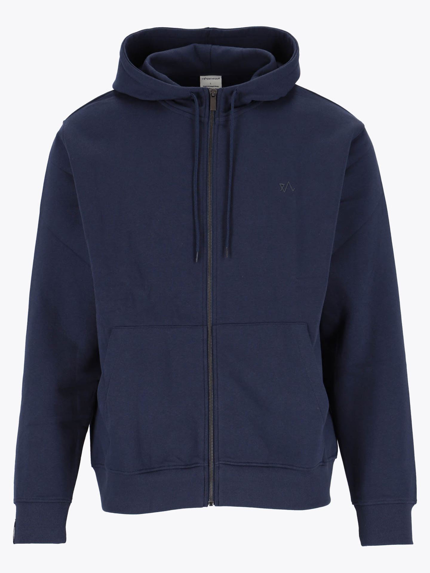 Twentyfour & Zip Hoodie H - Blå | Getinspired.no